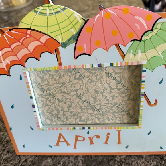 Accents | April Showers Umbrella Photo Frame | Poshmark